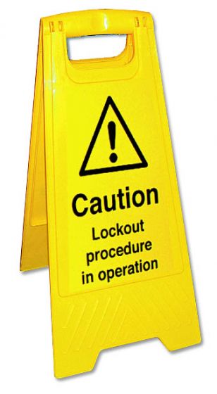 A Board, Danger - Caution Lockout Procedure In Operation | Reece Safety ...