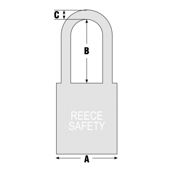 Brass 38mm Body Safety Padlock | Reece Safety | Reece Safety