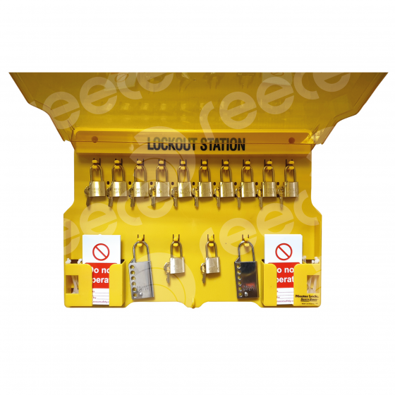 12 lock covered Lockout Station | Reece Safety