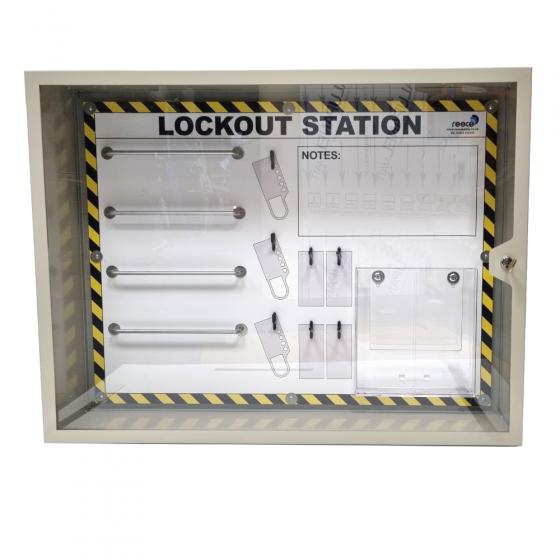 Steel Lockout Station Cabinet Lockable LSE-CAB | Reece Safety