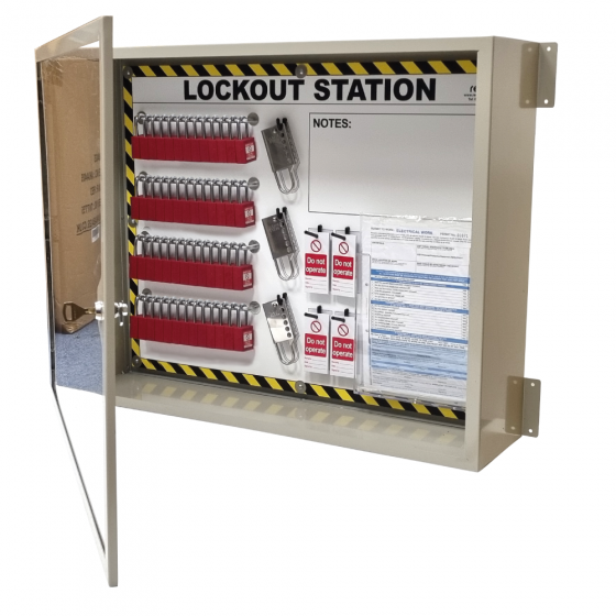 Steel Lockout Station Cabinet Lockable LSE-CAB | Reece Safety