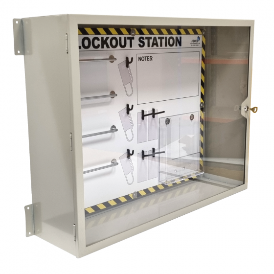 Steel Lockout Station Cabinet Lockable LSE-CAB | Reece Safety