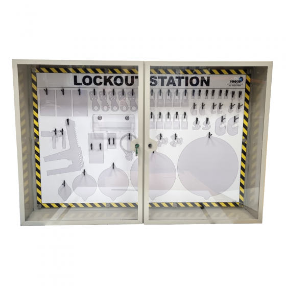Steel Lockout Station Cabinet Lockable LSE-CAB | Reece Safety