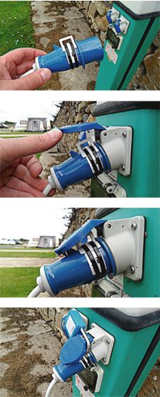 LOCK-IN device for pin and sleeve sockets | Reece Safety