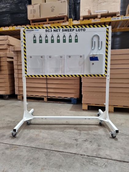 Mobile Lockout Station / Board Holder, with Wheels | Reece Safety