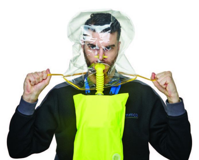 Semmco EEBD self-contained, short duration oxygen (O2) rebreather ...