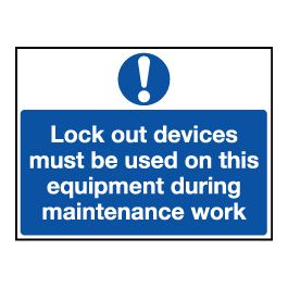 Lock out devices Safety Lockout Labels | Reece Safety