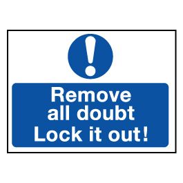 Lock it out Safety Lockout Labels | Reece Safety