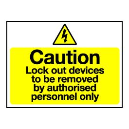 Caution Safety Lockout Labels | Reece Safety