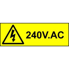 Electrical Safety Labels - 240V AC | Reece Safety
