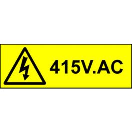 Electrical Safety Labels - 415V AC | Reece Safety