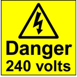 Electrical Safety Labels - 240 Volts | Reece Safety