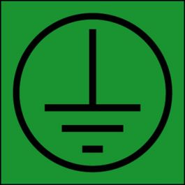 Earth Labels 12.5mm x 12.5mm 100 labels per sheet (s/a) | Reece Safety