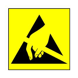 Electrostatic Labels 50x50mm Pack 10 s/a (triangle/hand) | Reece Safety