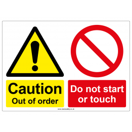 "Caution, Do not start" Safety Sign | Reece Safety