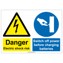 "Danger, Electric shock risk" Safety Sign | Reece Safety