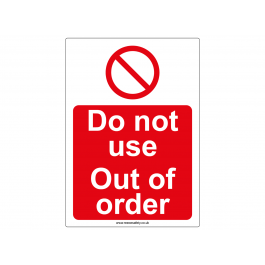"Out of order" Safety Sign | Reece Safety