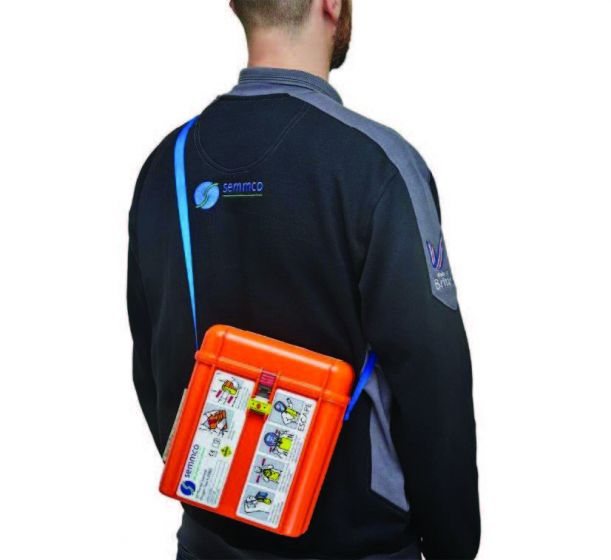 Semmco EEBD self-contained, short duration oxygen (O2) rebreather ...