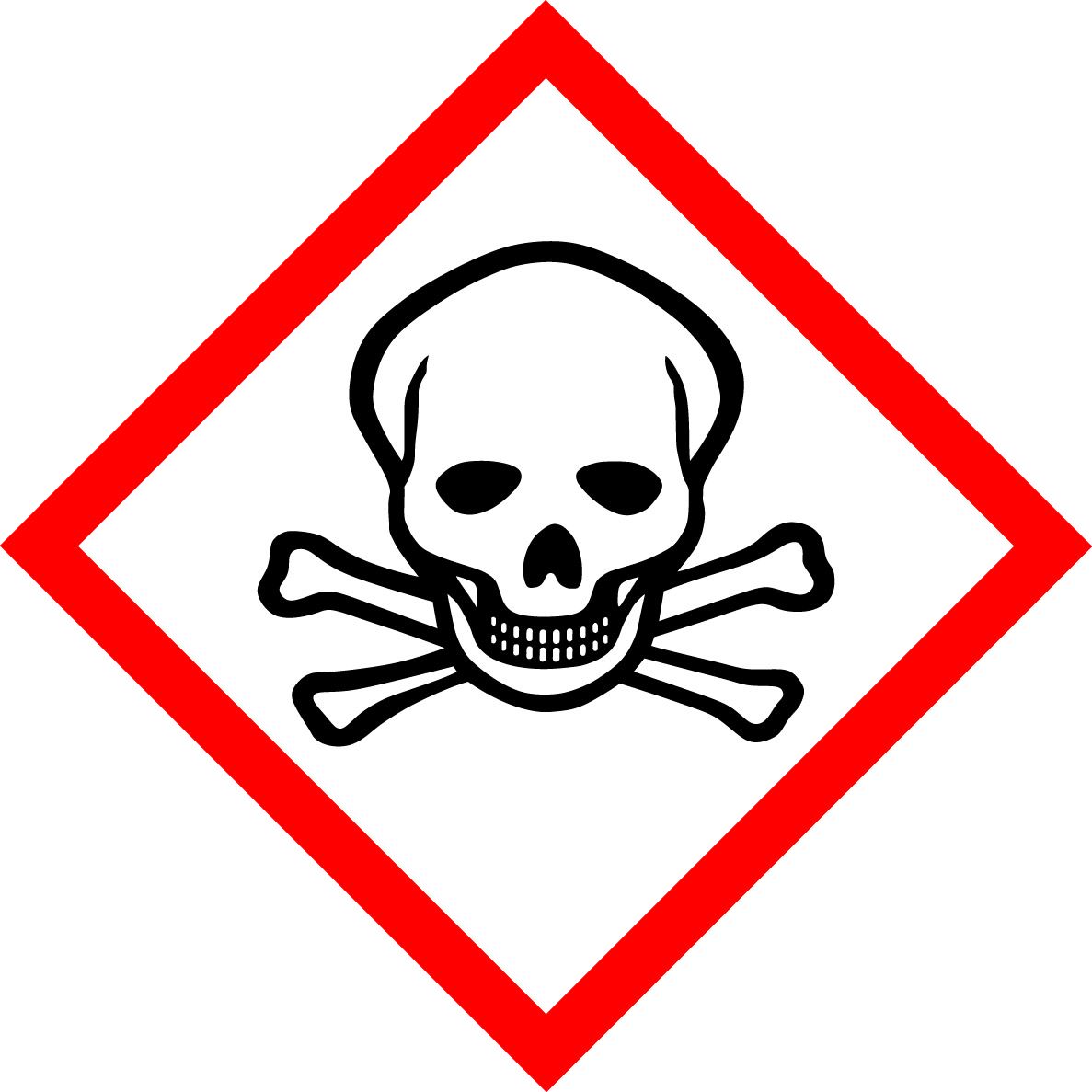 GHS ACUTE TOXICITY sign 40mm x 40mm | Reece Safety