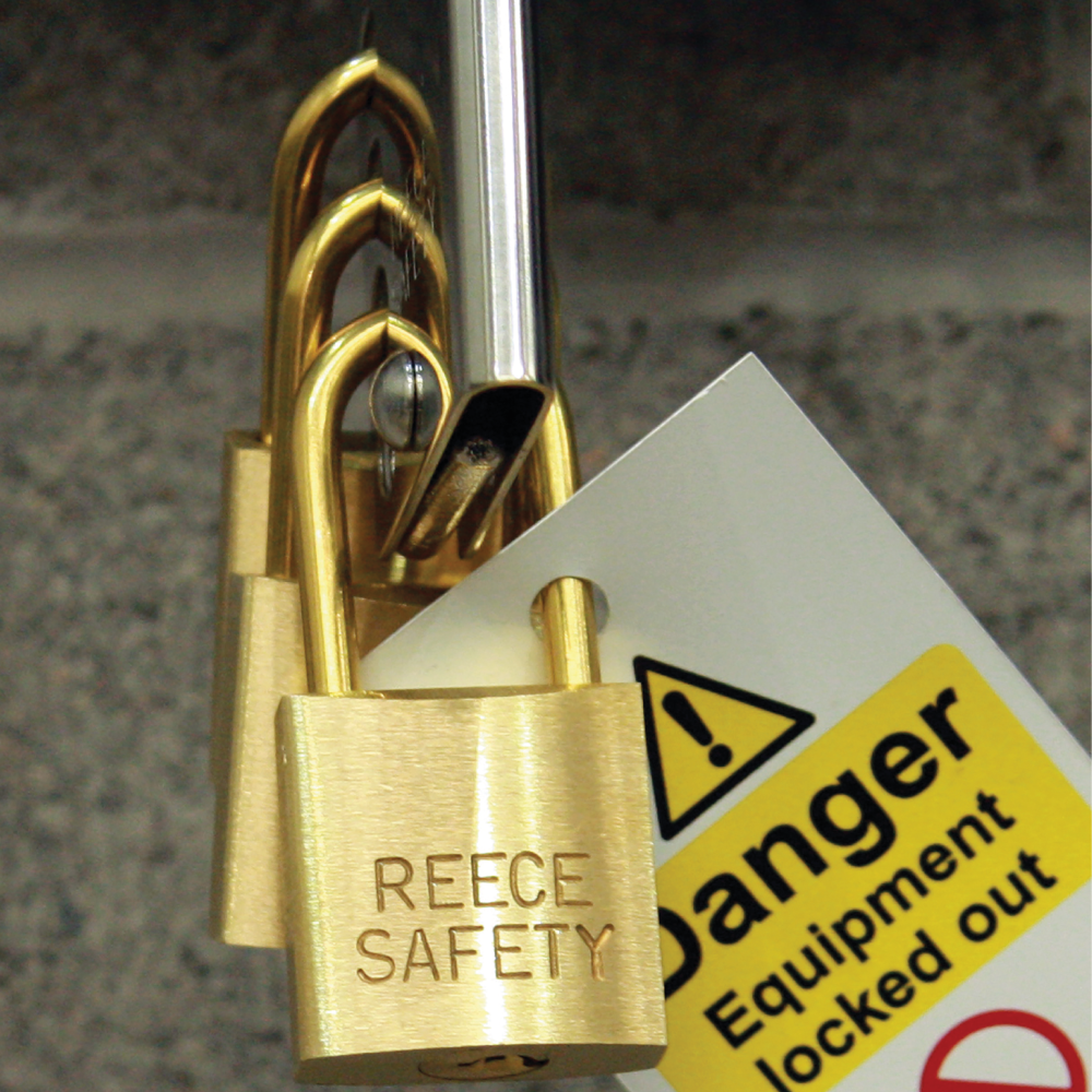 Brass 38mm Body Safety Padlock | Reece Safety | Reece Safety