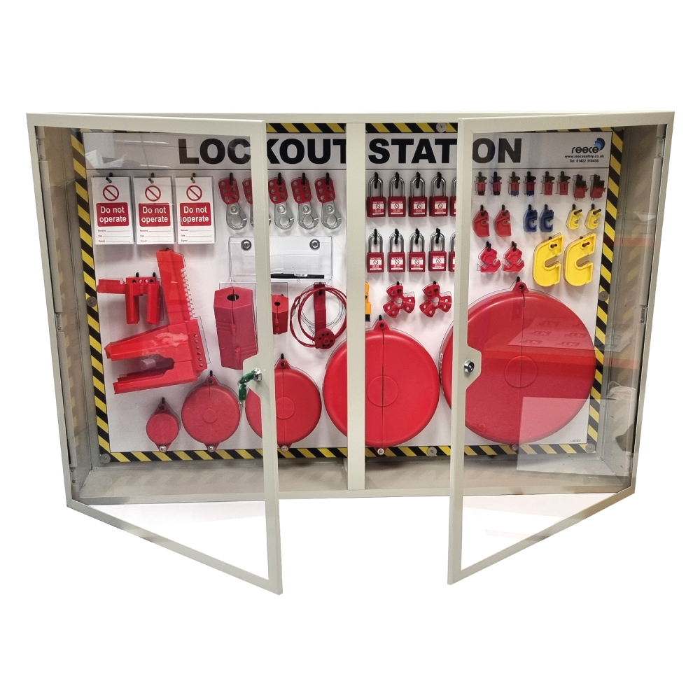 Steel Lockout Station Cabinet Lockable LSE-CAB | Reece Safety