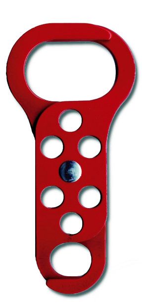 Red Scissor Action Steel Lockout Hasp | Reece Safety | Reece Safety
