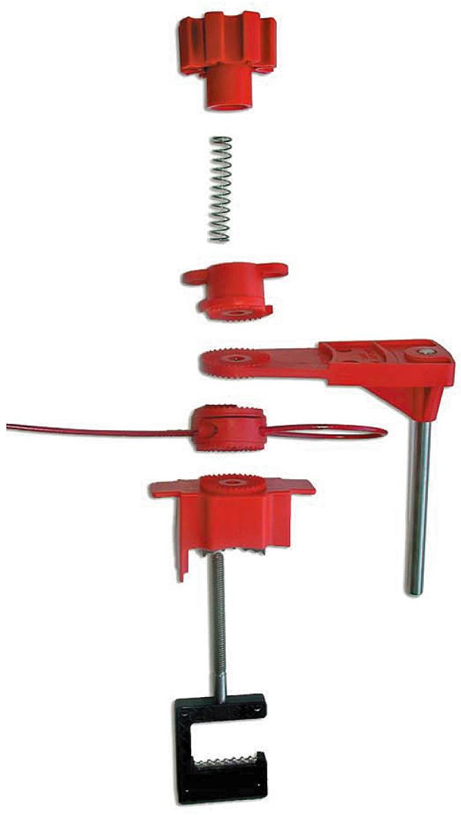 Large Universal base clamping unit fits 28mm Handlever | Reece Safety