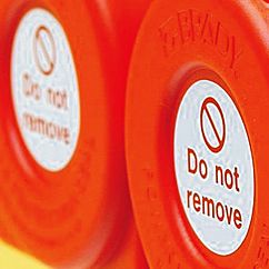 Self adhesive Do Not Remove label | Reece Safety