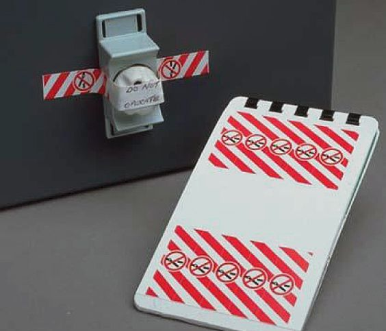 Push Button Warning Labels | Reece Safety