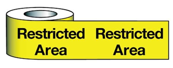 Barrier Warning Tape 75mmx100m Restricted Area | Reece Safety