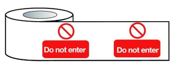 Barrier Warning Tape 75mmx100m Do not enter | Reece Safety