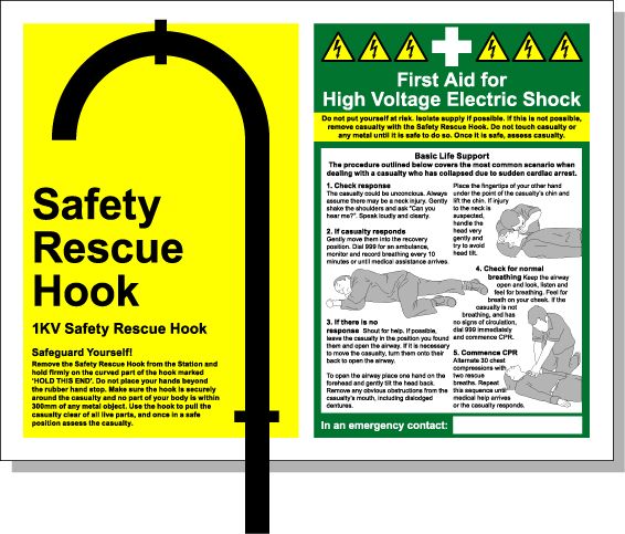 Safety Rescue Hook Station for 60kV hook | Reece Safety