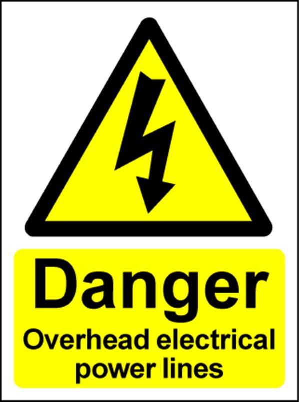 Electrical Hazard Warning Signs - Overhead Power | Reece Safety