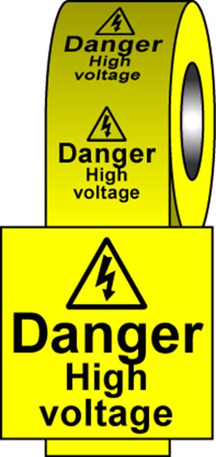 Safety Labels - High Voltage | Reece Safety