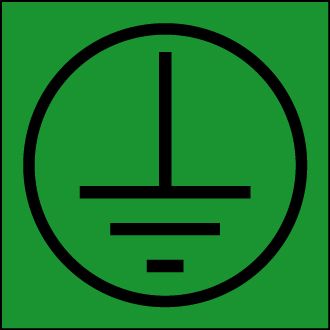 Earth Labels 25mm x 25mm 100 labels per sheet (s/a) | Reece Safety