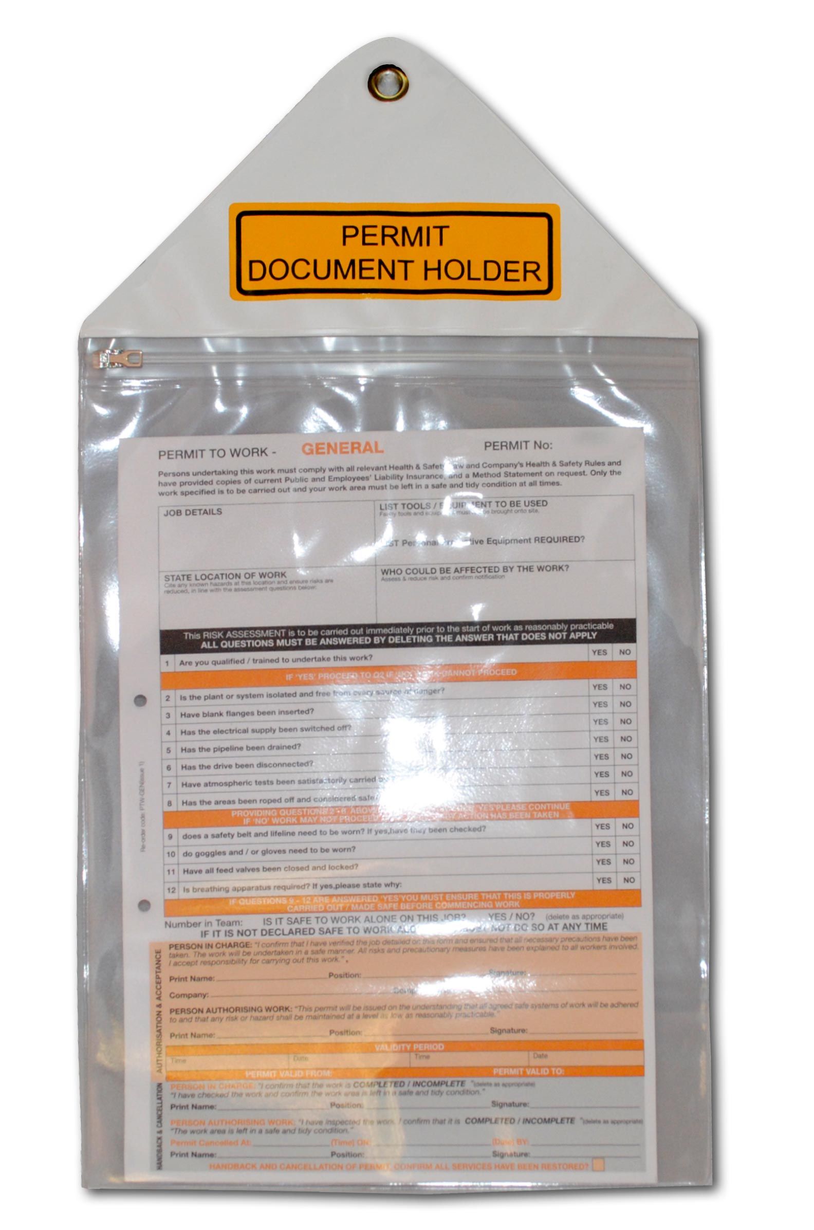 A4 Permit Document Wallets | Reece Safety | Reece Safety