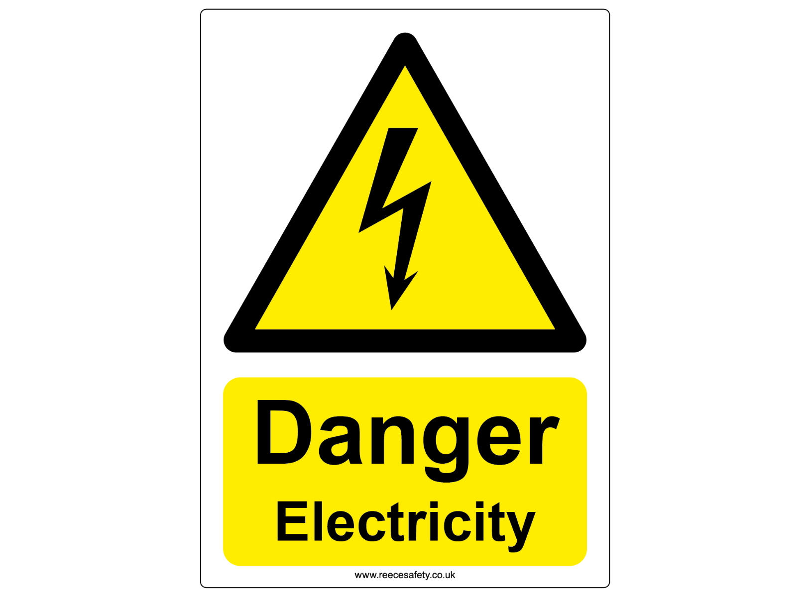 "Danger, Electricity" Safety Sign | Reece Safety