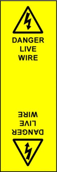 Electrical Cable Marking Labels - Live Wire | Reece Safety